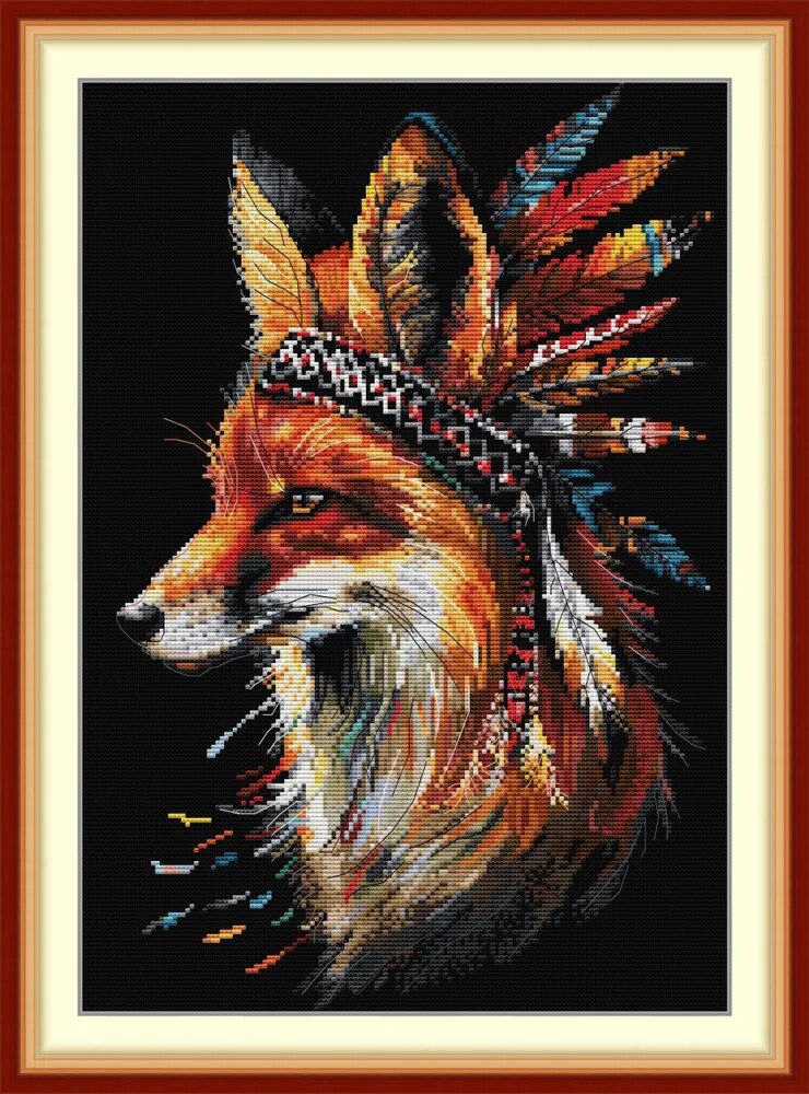 NKFвышивка крестом наборы, Схема на 14 CT "Индийская лисица",34*47CM