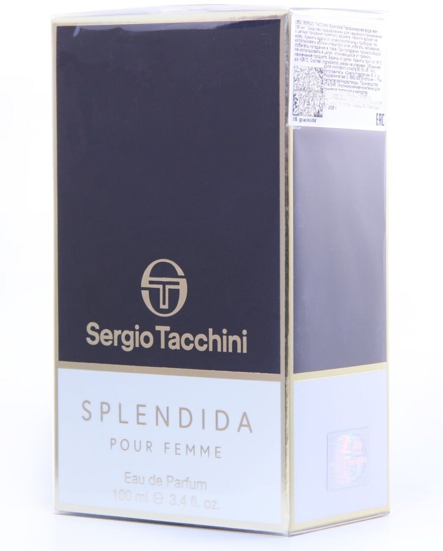 Парфюмерная вода SERGIO TACCHINI SPLENDIDA POUR FEMME, женский аромат, группа восточные цветочные