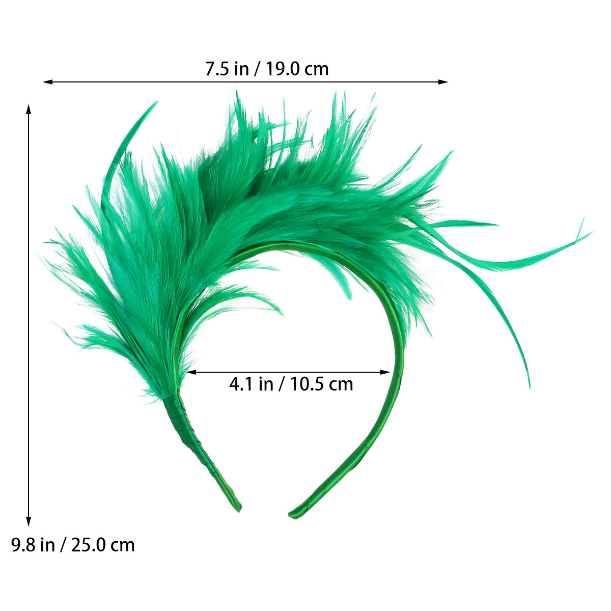 Зеленый Фестивальный Ободок Для Волос 25X19cm Идеально Для Вечеринок И Фотосессий Создает Яркую Атмосферу