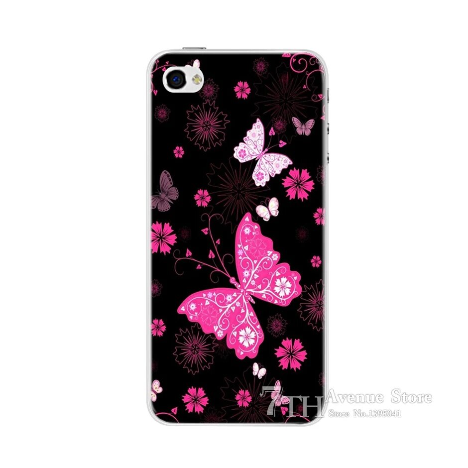 Чехол для Apple iPhone 4S 4, чехол для iPhone 4, милый мультяшный мягкий силиконовый Розовый, 1