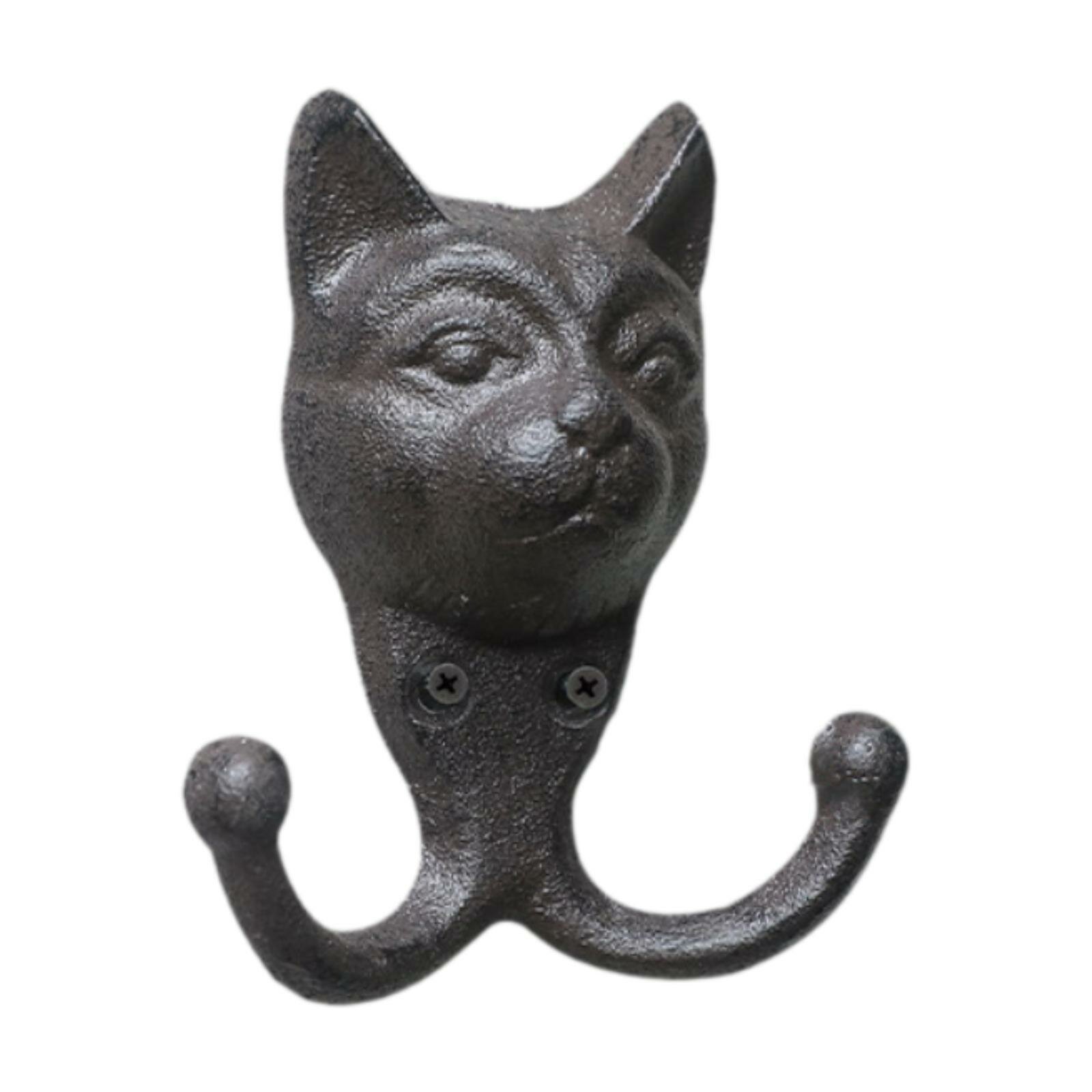 Animal Head Figurine Wall Mounted Hooks for Hallway Sturdy Keys Robes Hanger