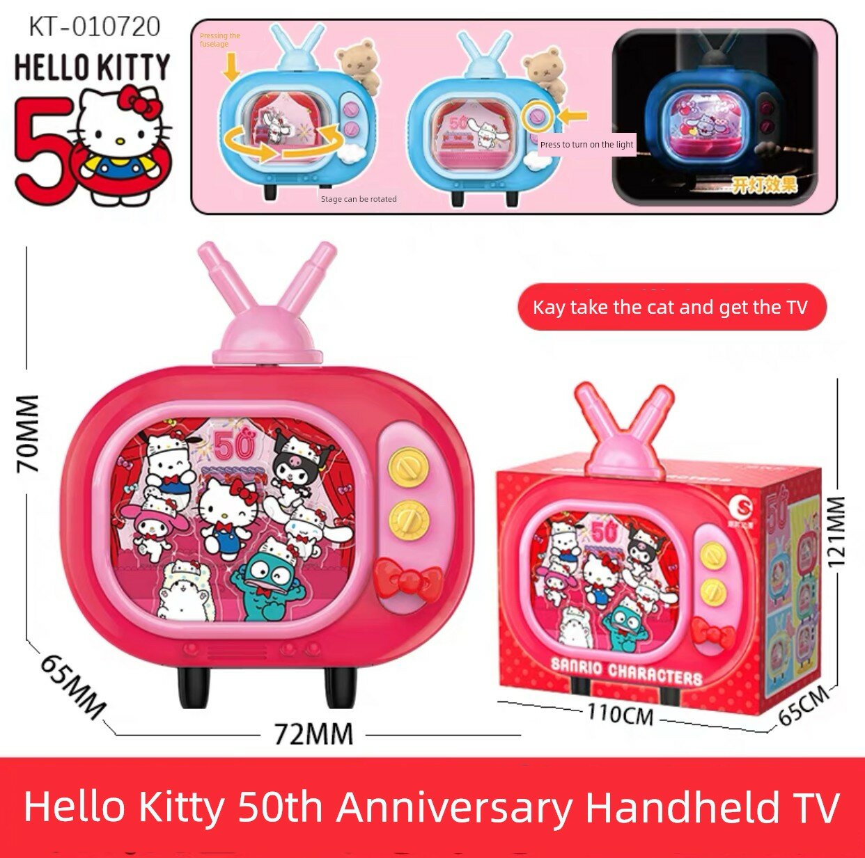 Мини-автомат для гашапон игрушек Sanrio Светло-серый - Диспенсер капсул в подарок детям на день рождения