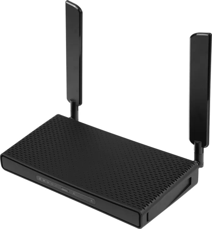 Wi-Fi роутер MIKROTIK hAP ax3, Wi-Fi 6, AX1800, 2.4/5ГГц, 4 LAN, 1xUSB, черный