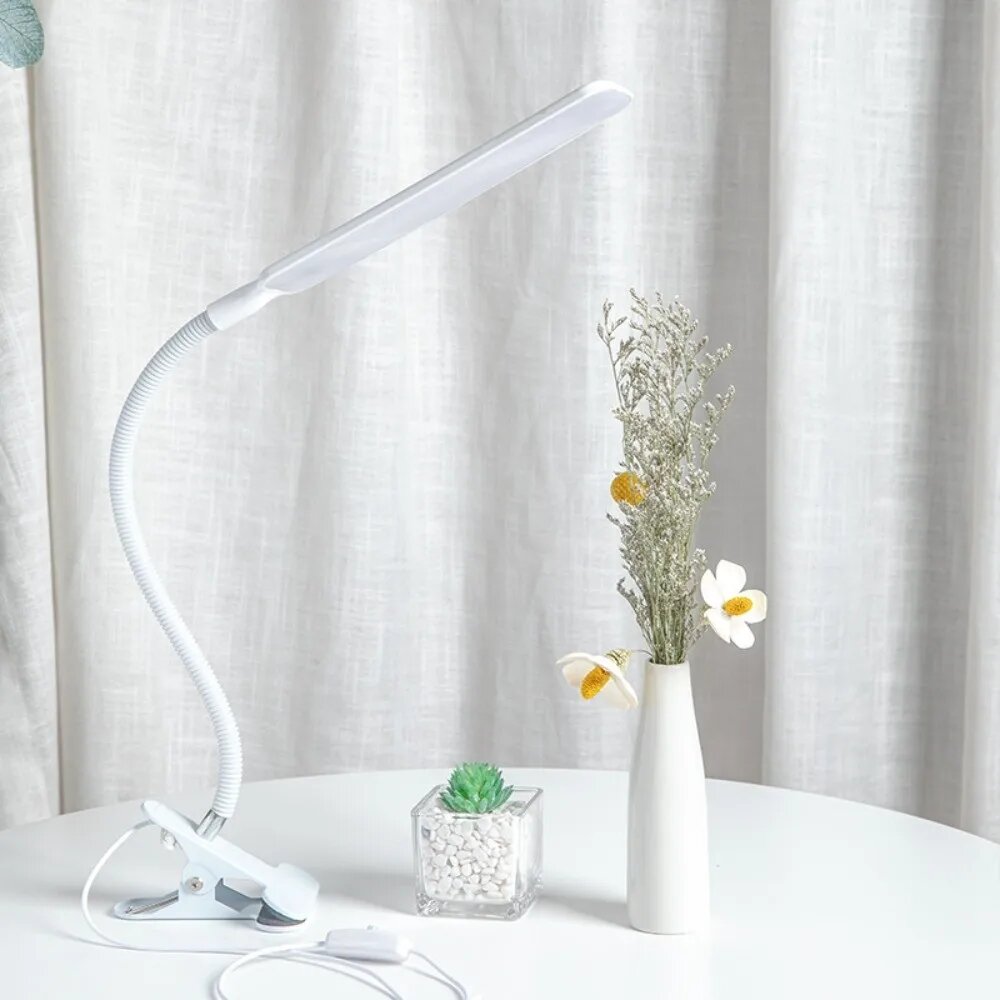 Настольная лампа LED USB белый/черный White