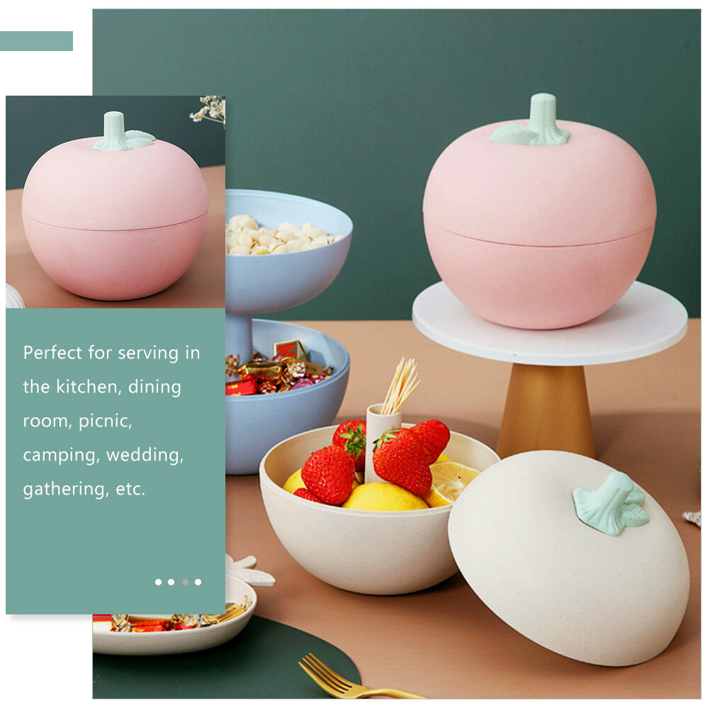 Тарелка Для Орехов И Конфет В Forme Яблока Для Хранения Снеков И Сухофруктов 17.5x17.5 Cm