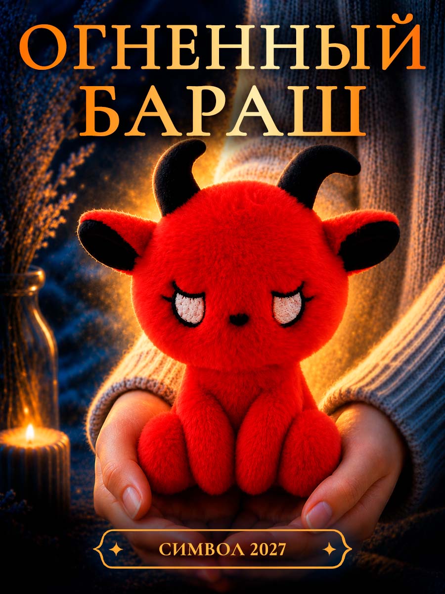 Игрушка мягкая Tallula Огненная коза 15 см