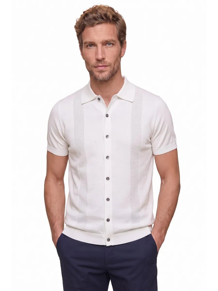Рубашка CAIOMARIO Базовая Коллекция, размер 3XL, голубой — фото 1