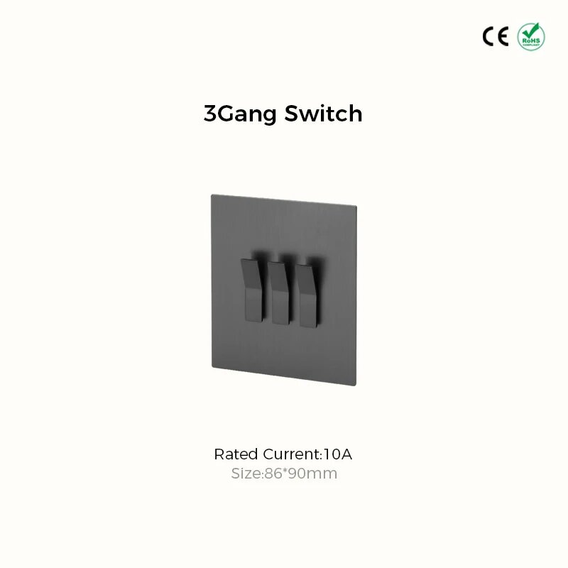 3Gang Switch серый