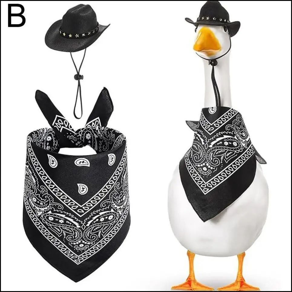 Эксклюзивный набор слюнявчиков Big White Goose в стиле вестерн с ковбойской шляпой