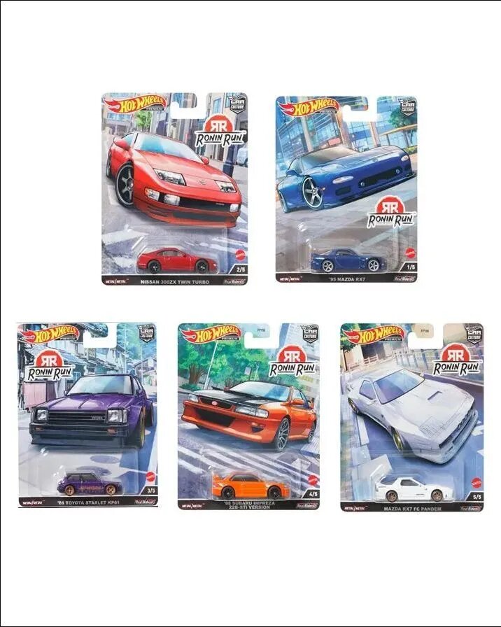 Машинка Hot Wheels коллекционная (оригинал) MAZDA NISSAN SUBARU TOYOTA Collector Edition Metal Diecast Model Toy Gift