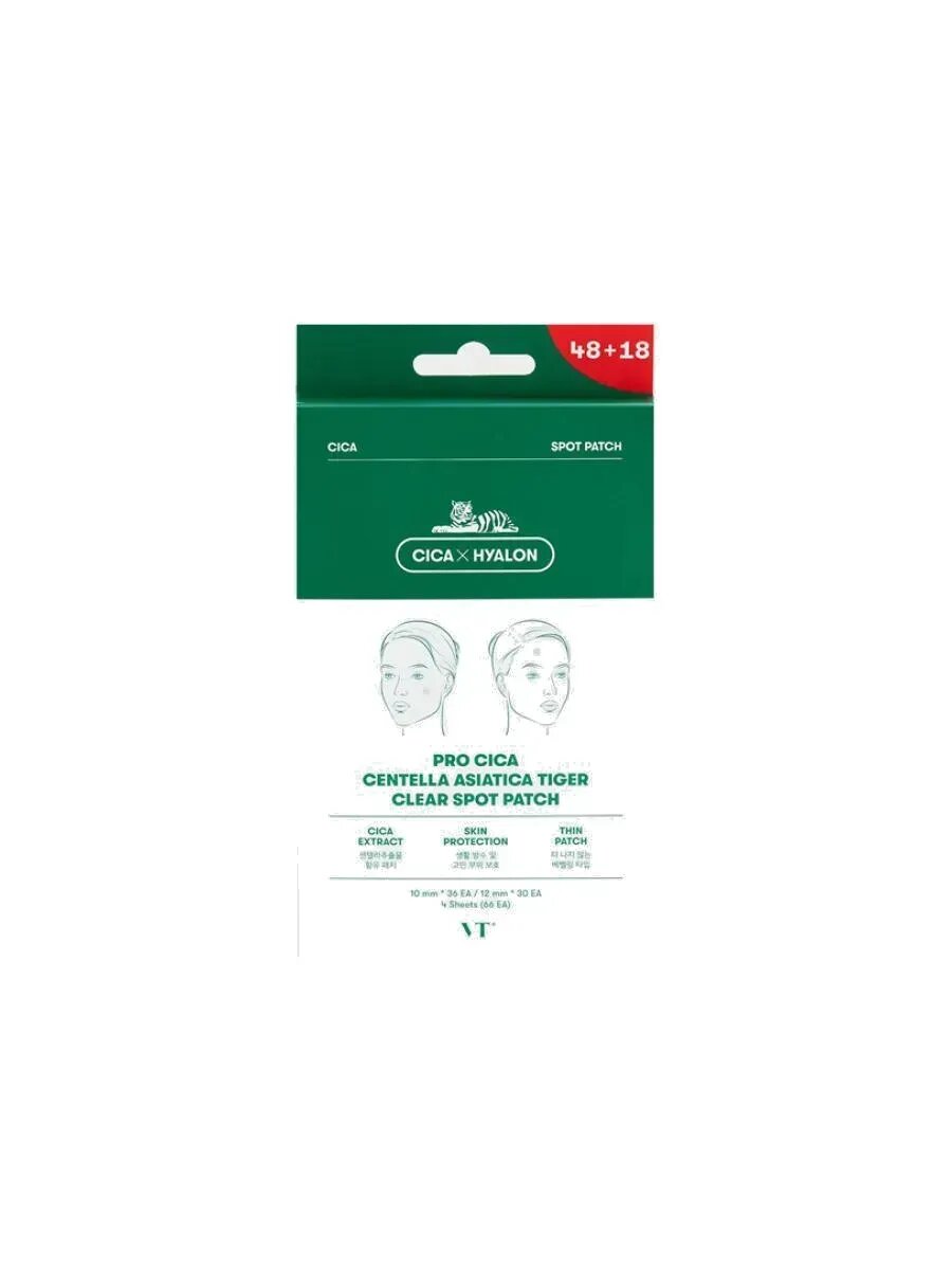 #Лoкальные патчи для лица VT Centella asiatica tiger clear spot patch#
