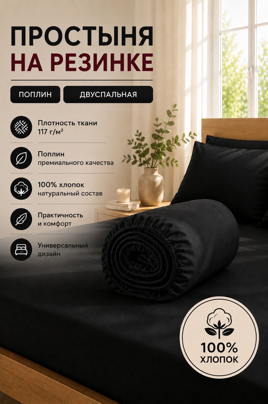 Простынь на резинке Эрго-Текс