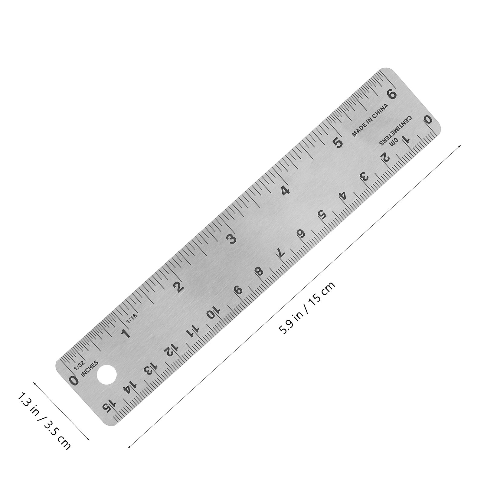 Линейка С Precision Прямой Край 2 Штуки Для Чертежей И Измерений 15.00X3.50X0.50Cm