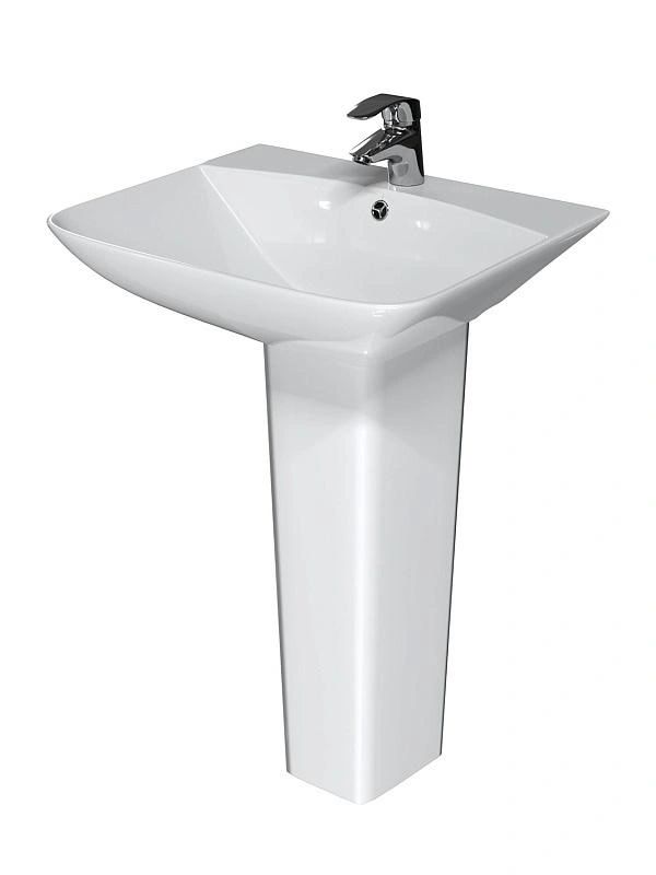 Раковина Azario Сэта 560х470х830 на пьедестале, белый (AZ-5002)