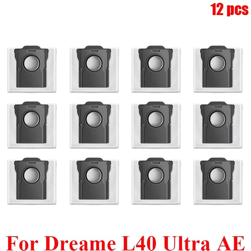12 щеток для Dreame L40 Ultra AE, Dust Bags