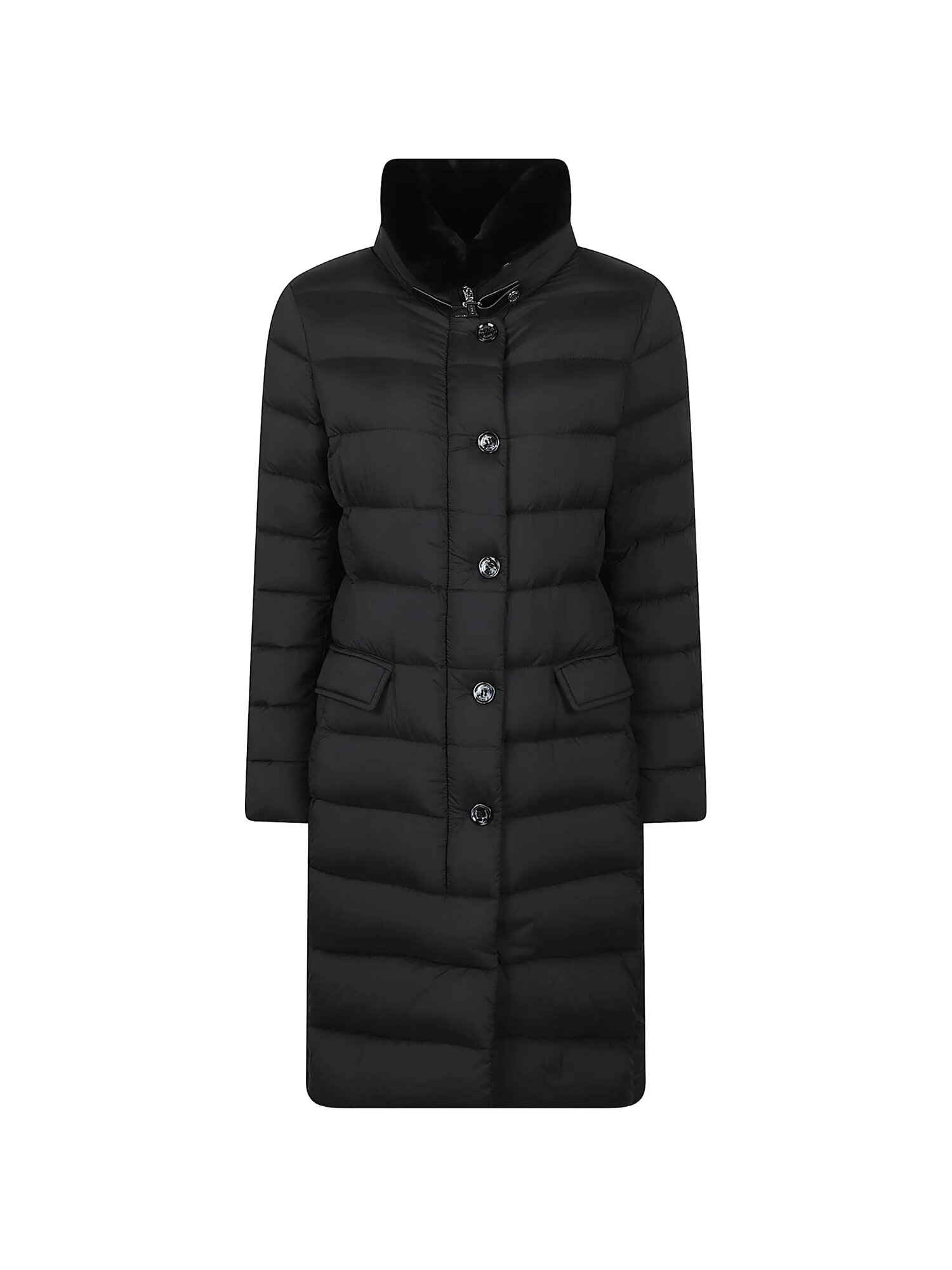 Пальто High-neck single-breasted coat