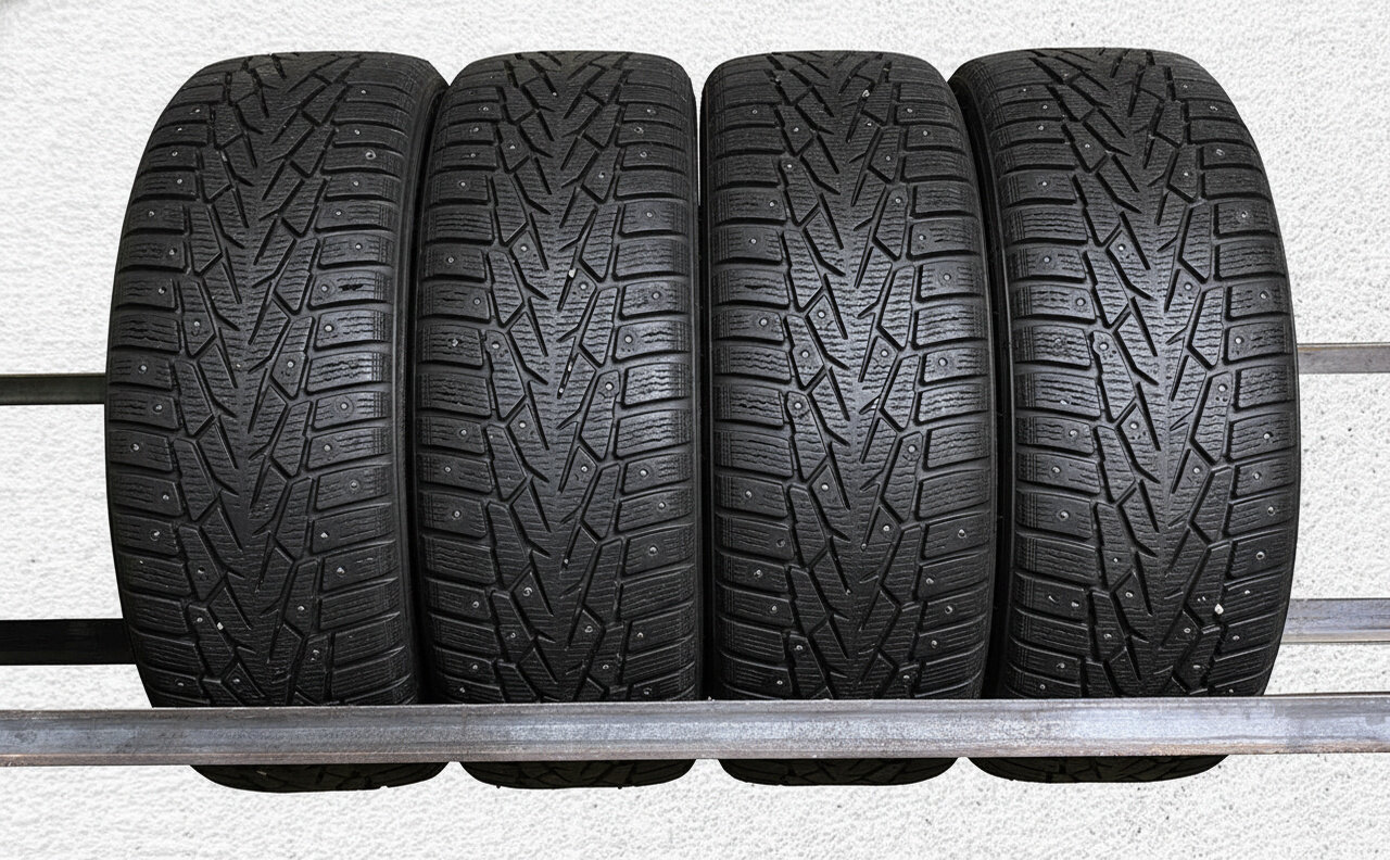 Комплект (4 шт) зимних БУ шин шипованные Nokian Tyres Nordman 7 SUV 215/65 R16 30% износ TSB049027