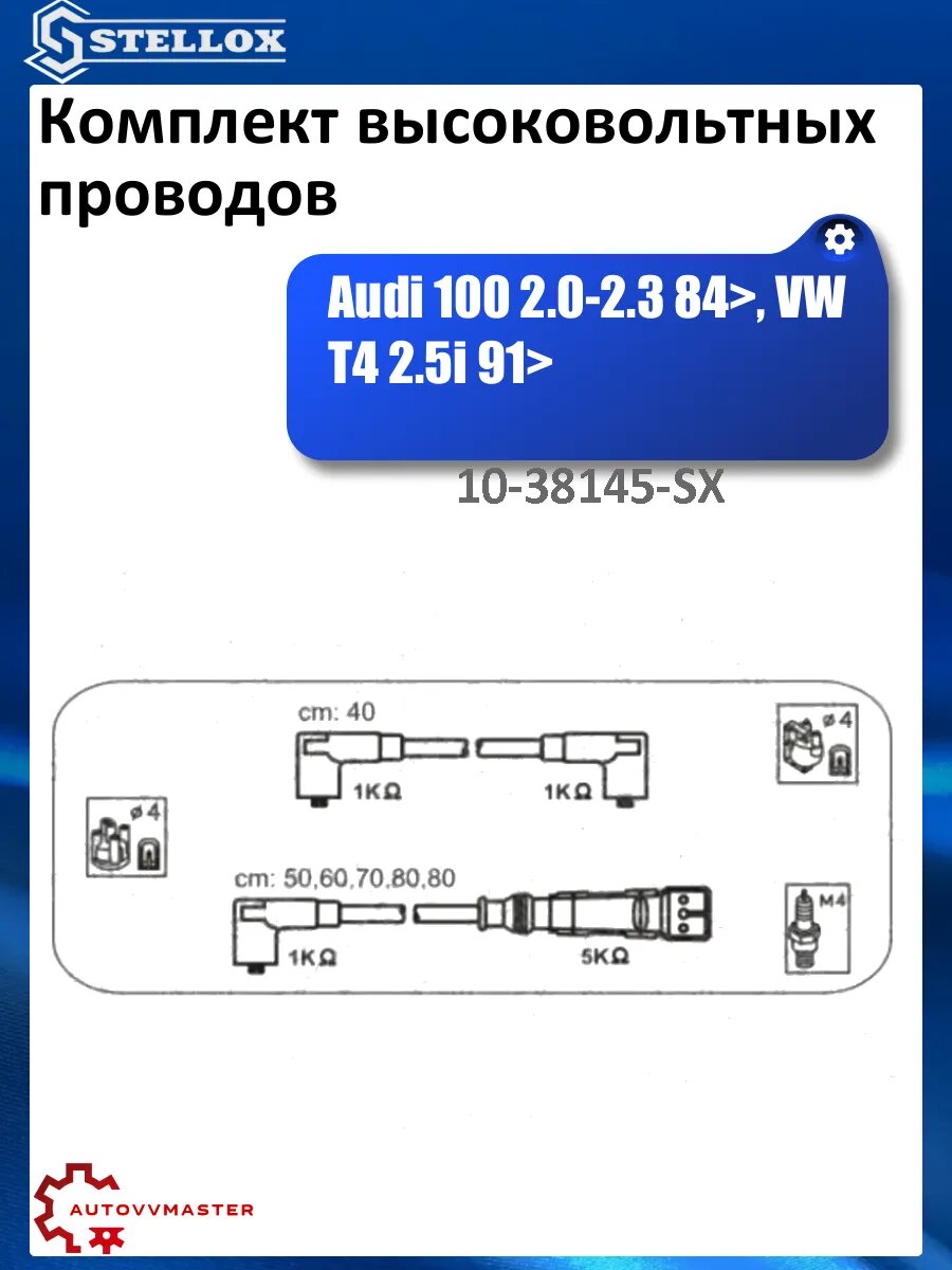 Комплект высоковольтных проводов