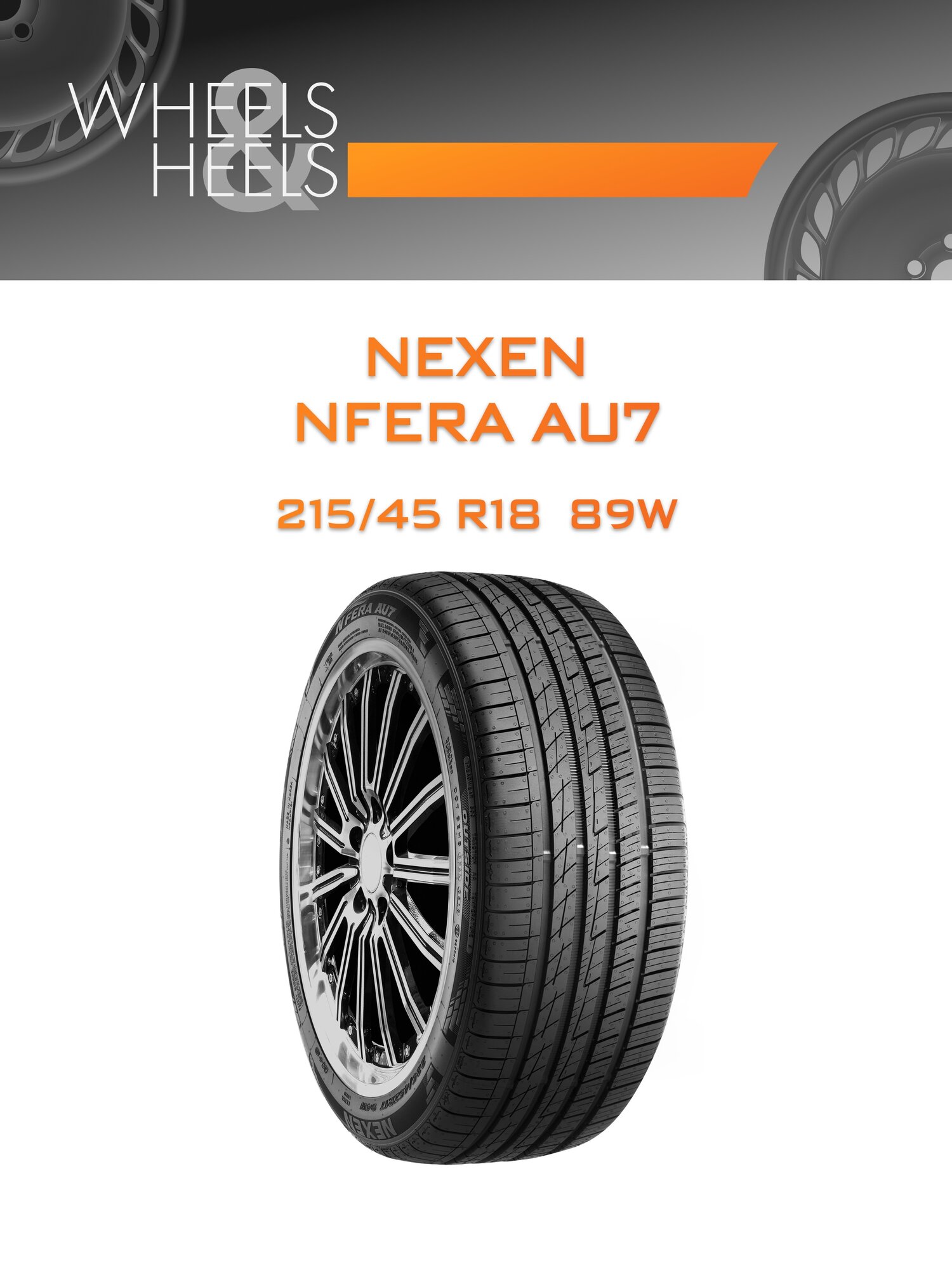 Шина автомобильная NEXEN NFERA AU7 215/45 R18 89W SUMMER, летняя, универсальная