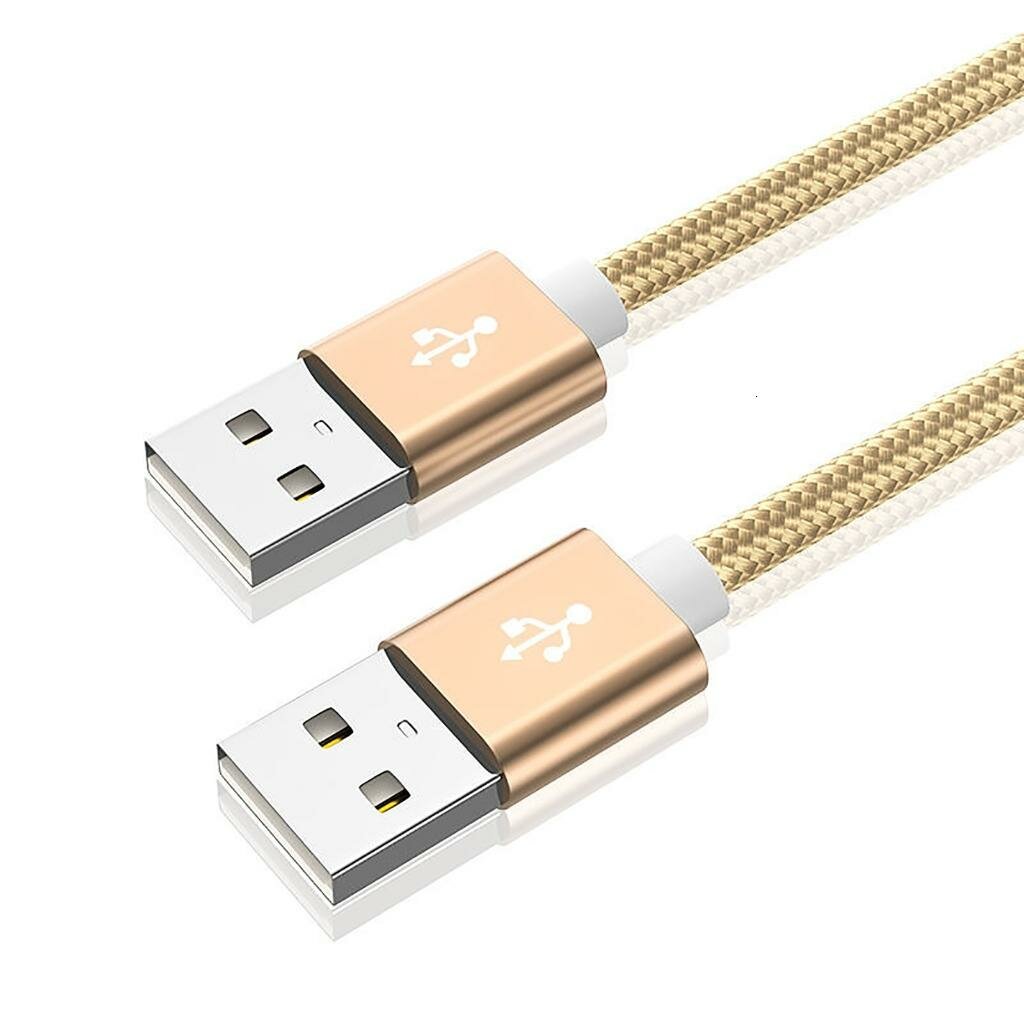 USB 2.0 удлинитель 480 Мбит/с, Золото - 1m