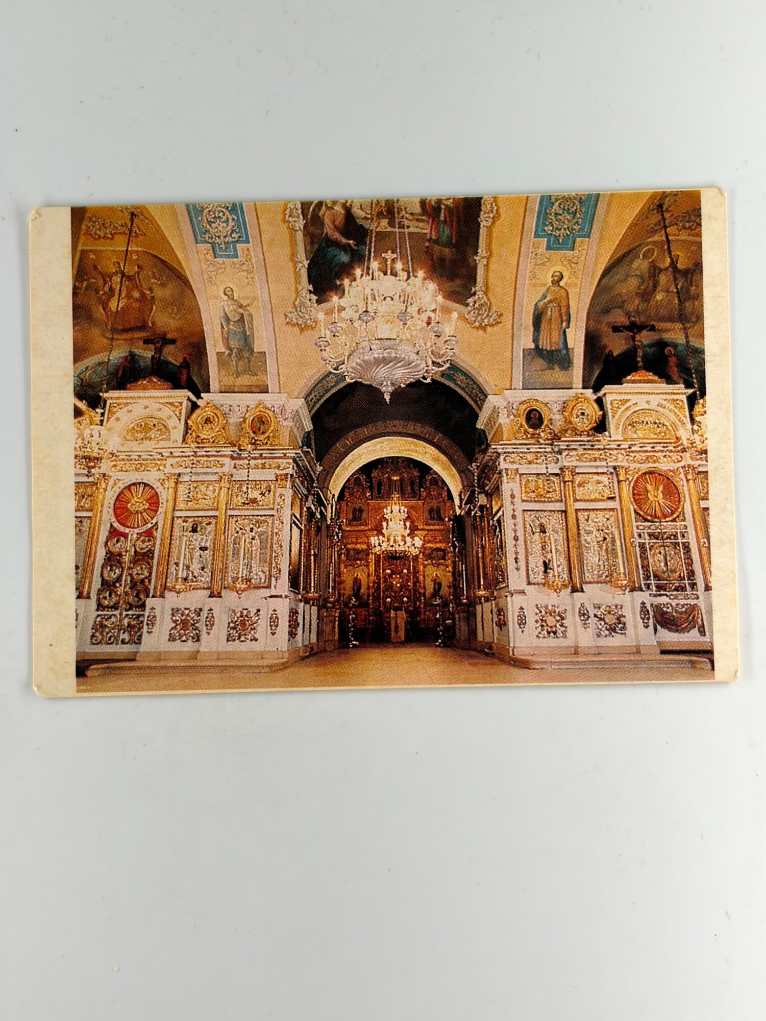 Винтажный карманный календарик СССР 1990 Церковные праздники