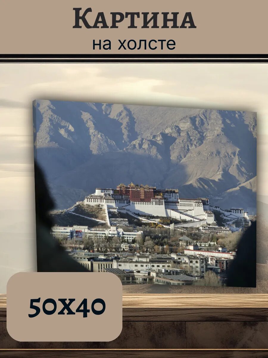 Картина Постер Китай China 40x50 дворец Потала