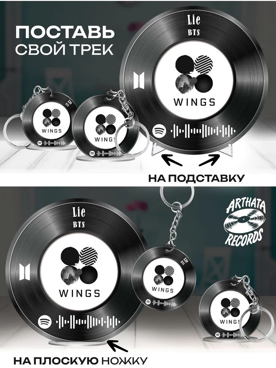 Spotify постер BTS, брелоки BTS - Lie — фото 1