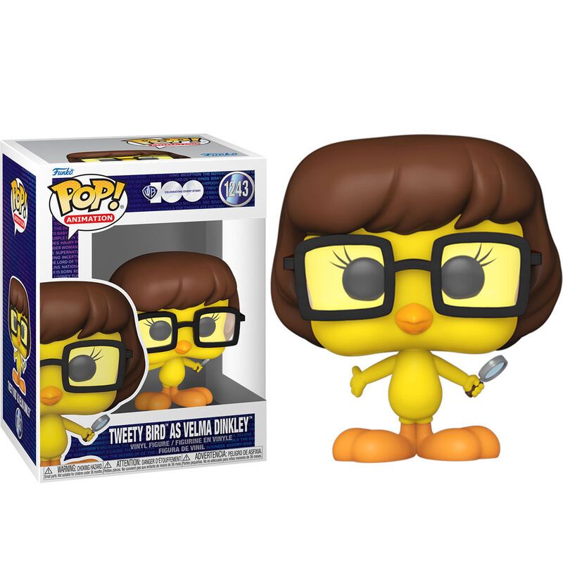 Funko Pop Твити как Велма Динкли 1243 Warner Bros 100 лет коллекционная фигурка ПВХ мультфильм