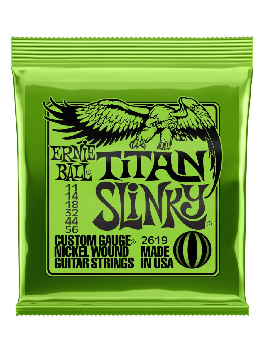 Струны для электрогитары ERNIE BALL 2619 Nickel Wound Slinky Titan 11-56