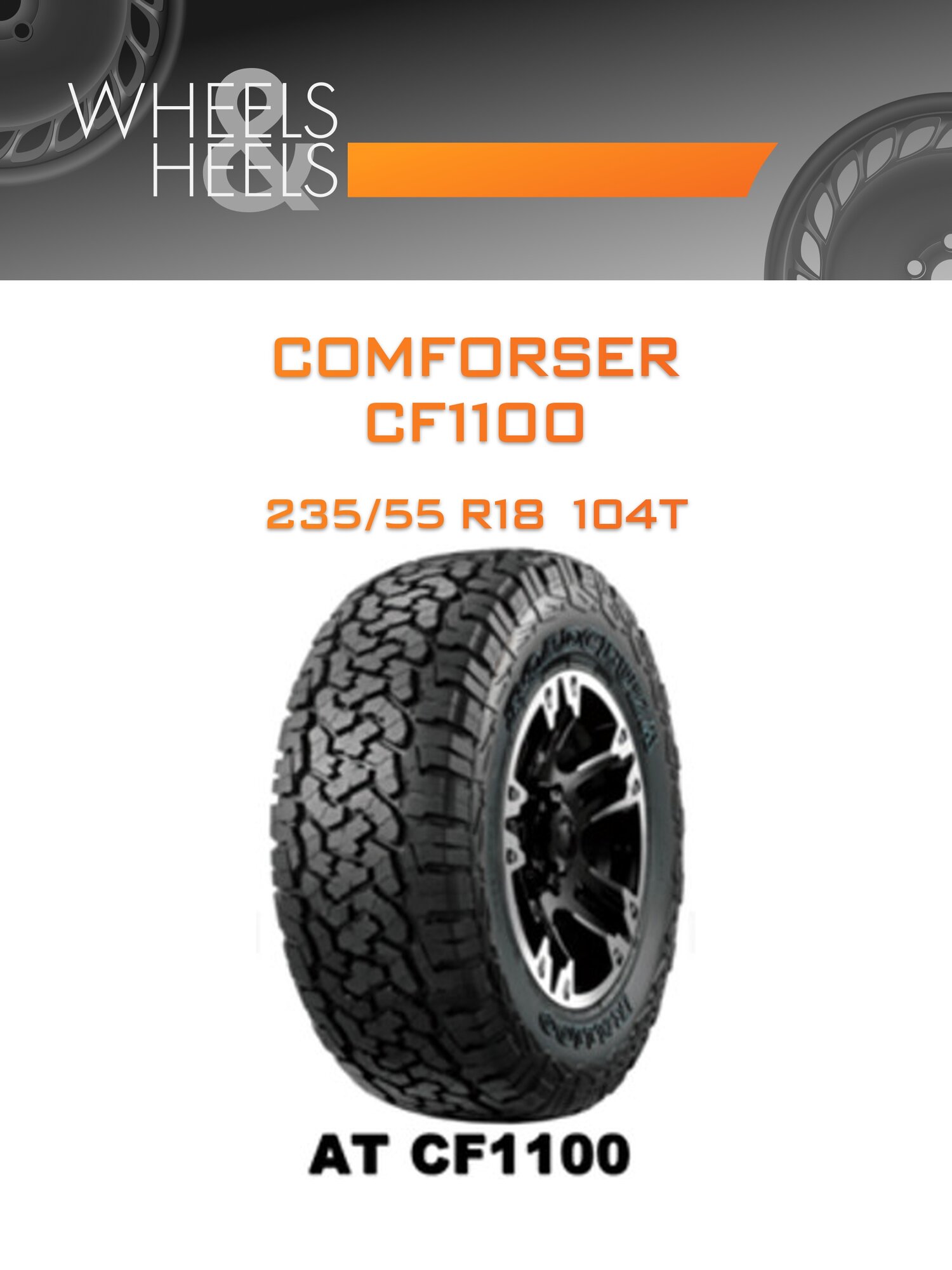 Шина автомобильная COMFORSER CF1100 235/55 R18 104T XL ALLSEASON, всесезонная, универсальная