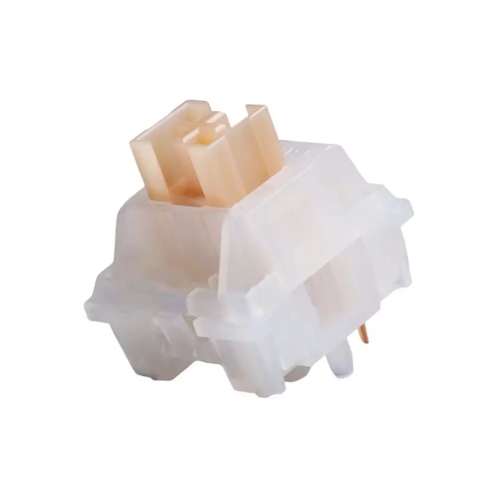 Переключатель Outemu Silent Yellow Jade V2, предварительно смазанный бесшумный тактильный переключатель для нестандартных механических клавиатур (90 шт.)