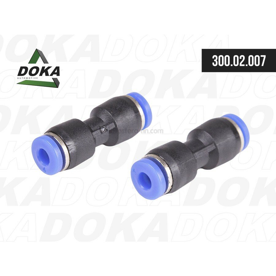 DOKA 30002007 Фитинг трубок прямой (пластик) 4 мм