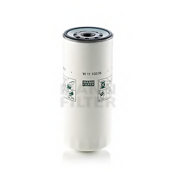 MANN-FILTER 466634 (2546826101_HY) 466634 масляный фильтр mann w11102 / 36 (германия)466634 масляный фильтр mann w11102