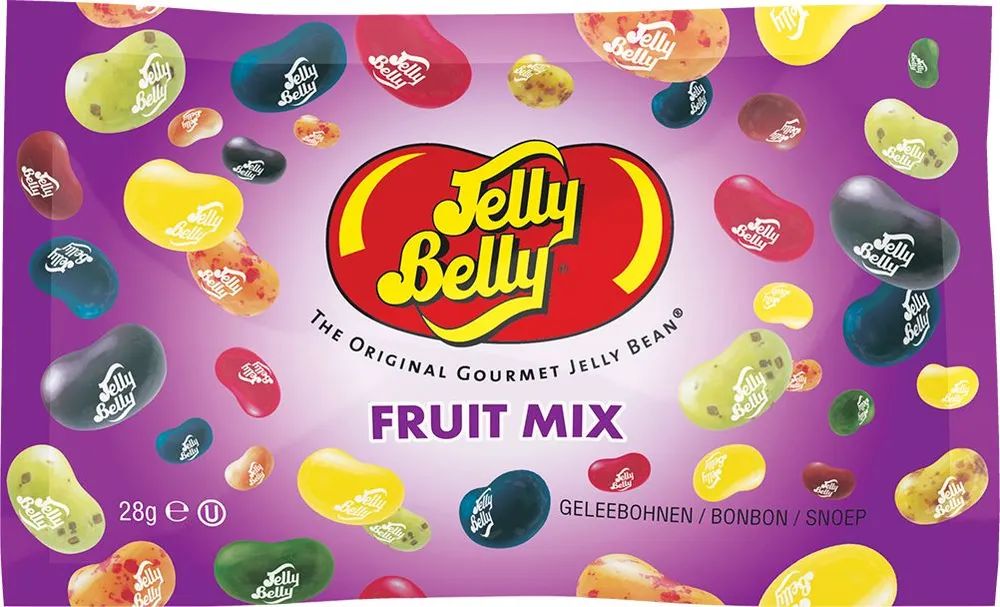 Драже JELLY BELLY FRUIT MIX жевательное фруктовое ассорти /пакет/ 28г