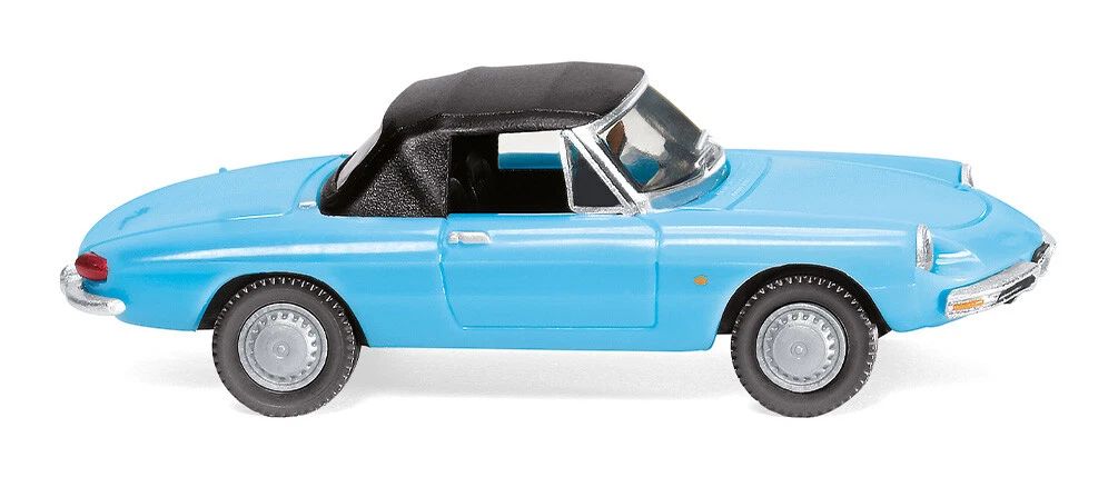 Машинка Wiking 1/87 HO Scale Cars 020604 Alfa Spider Light Blue 1966-1969 Car Model Collection Toy Gifts