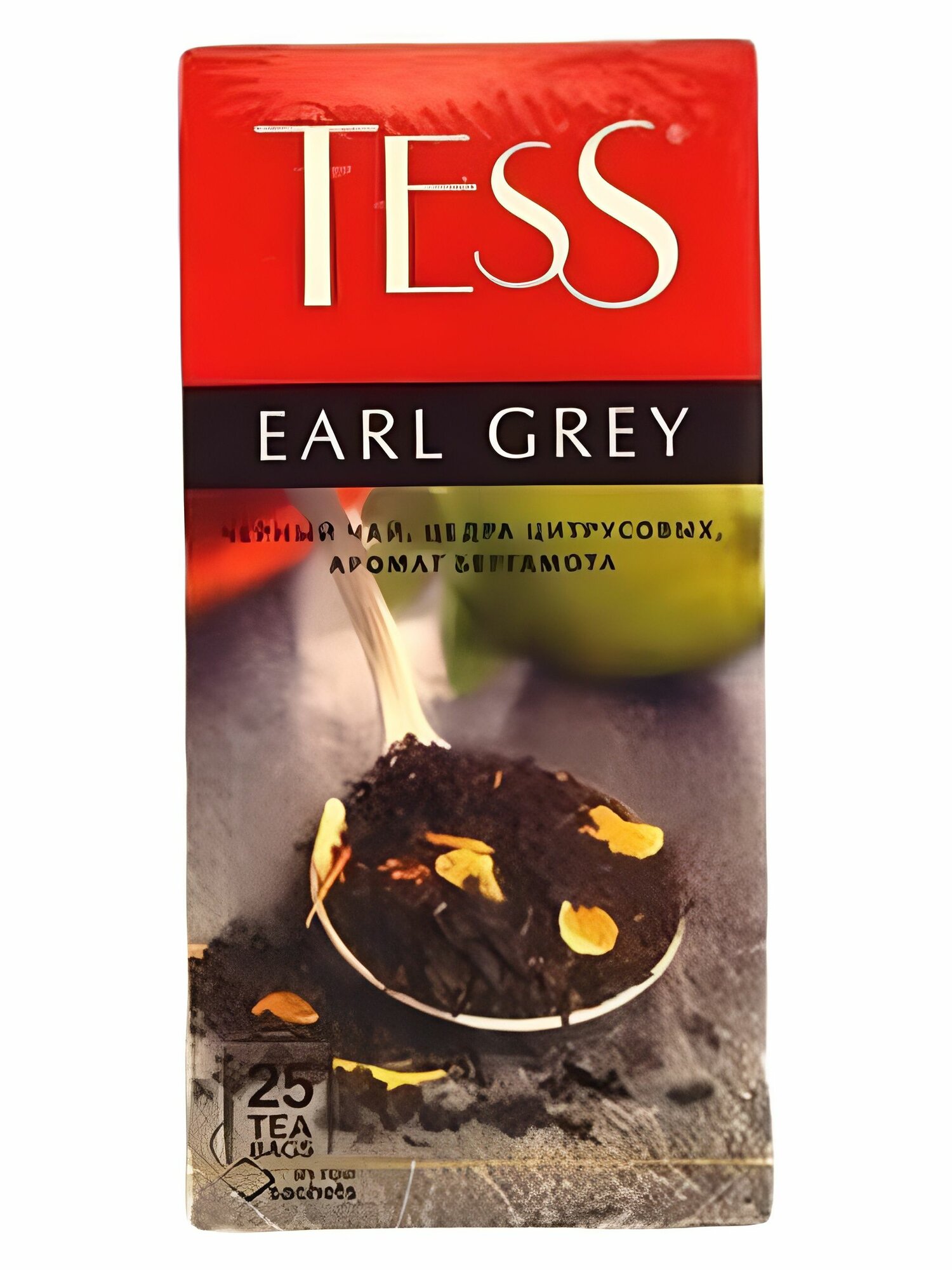 Чай в пакетиках черный Tess Earl Grey, 25 пак