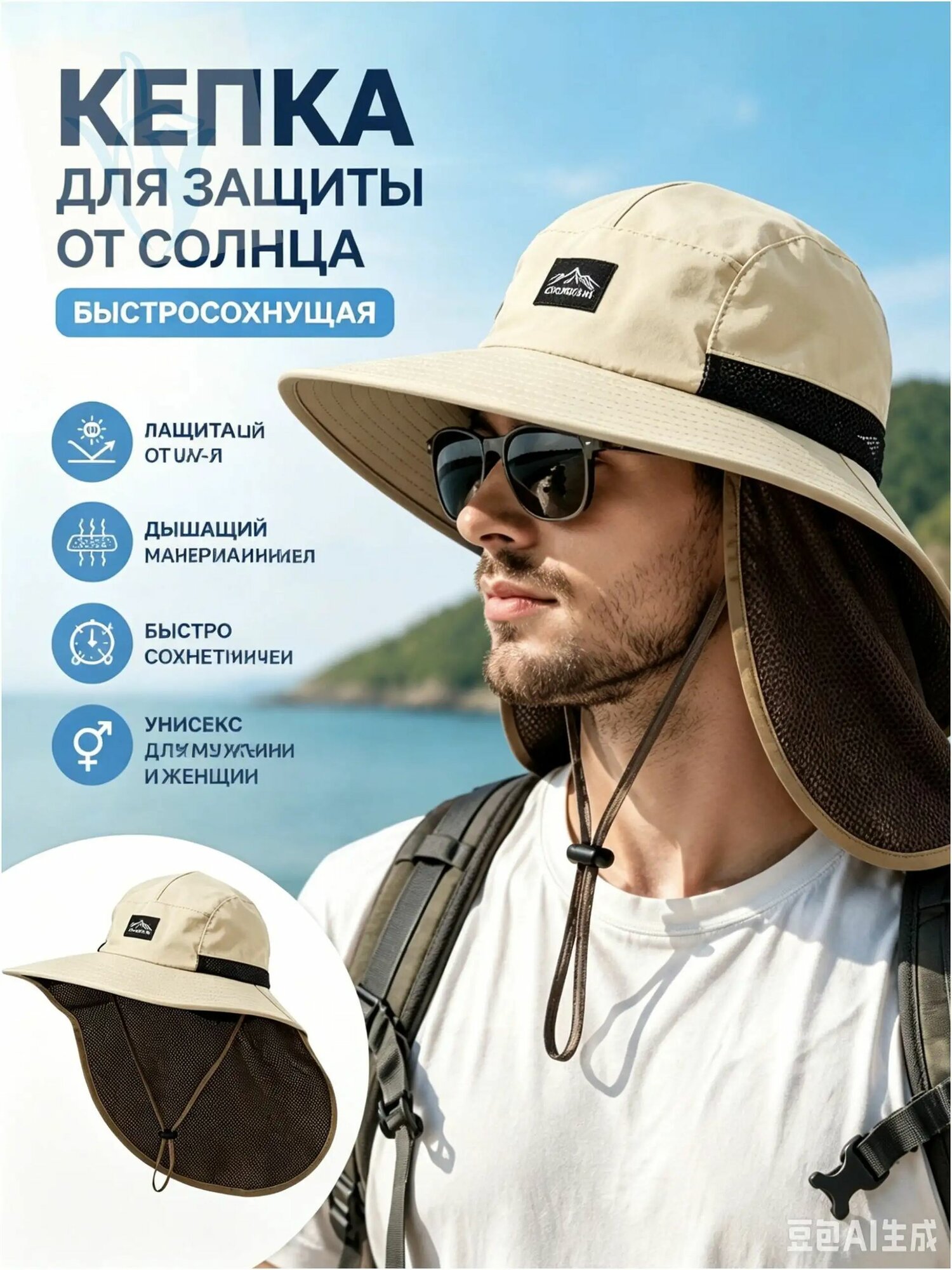Панама для рыбалки и охоты