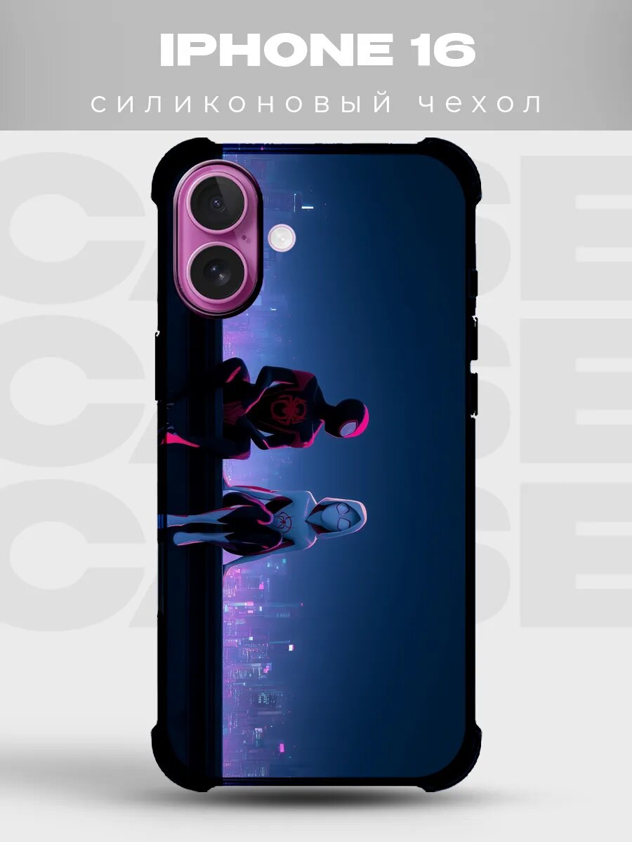 Чехол на iPhone 16 Человек-паук spider man человек паук