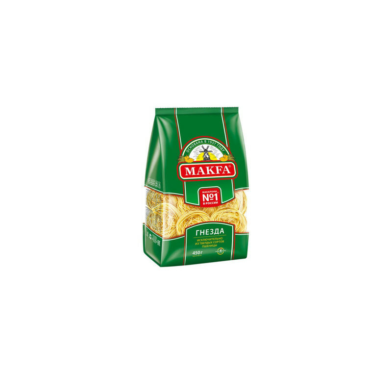 Makfa Макаронные изделия Гнезда Капеллини, 450 гр.