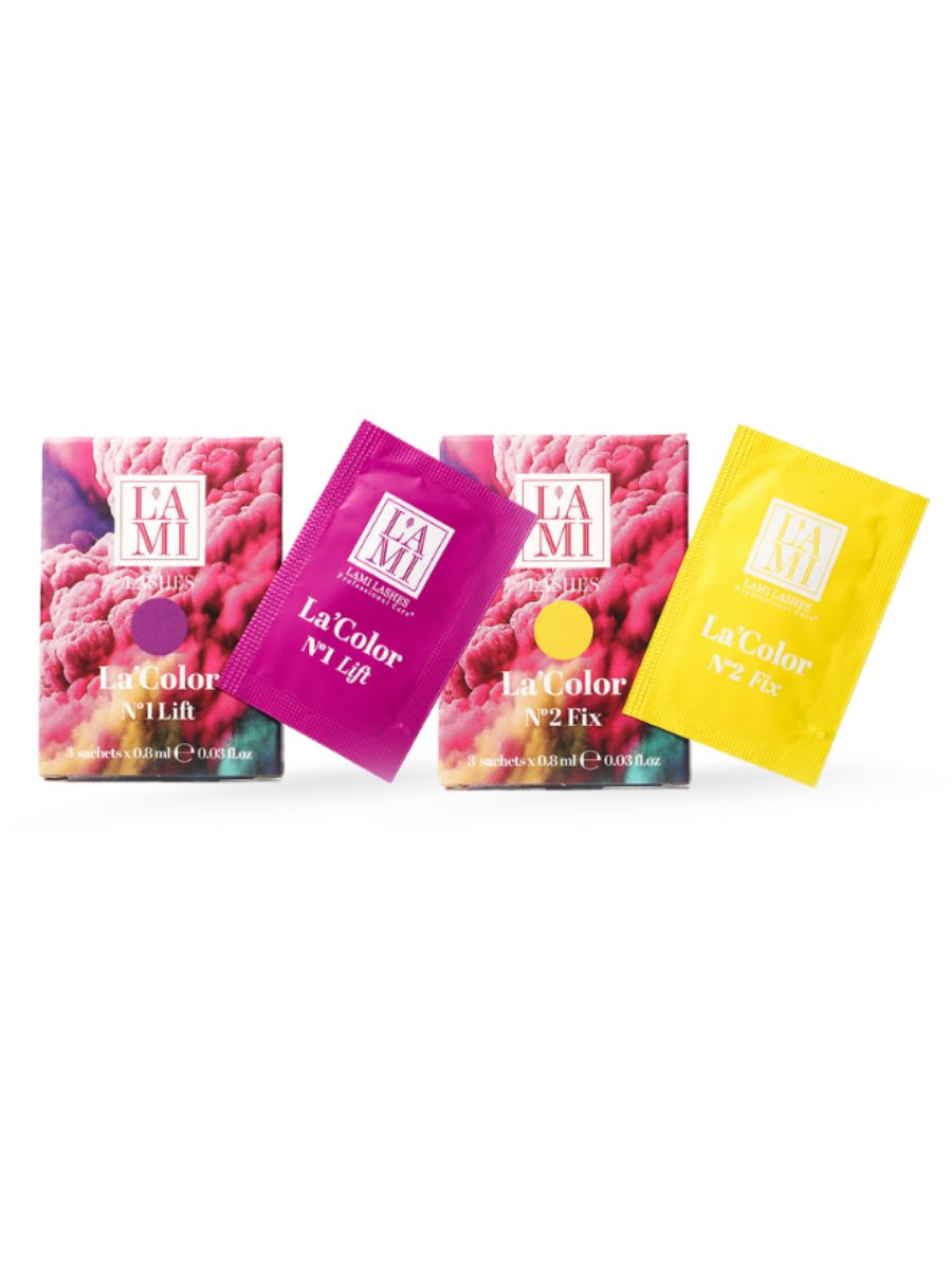 Составы для ламинирования Lami Lashes & Brows La Color Lift & Fix, саше 2х0,8 мл