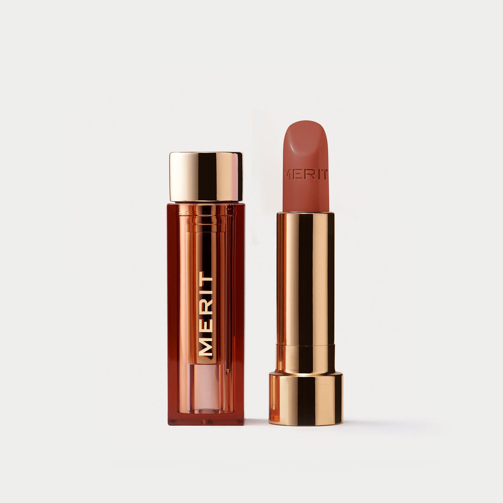 Merit Beatuy Сатиновая помада Signature Lip Satin 3 г оттенок Ginger