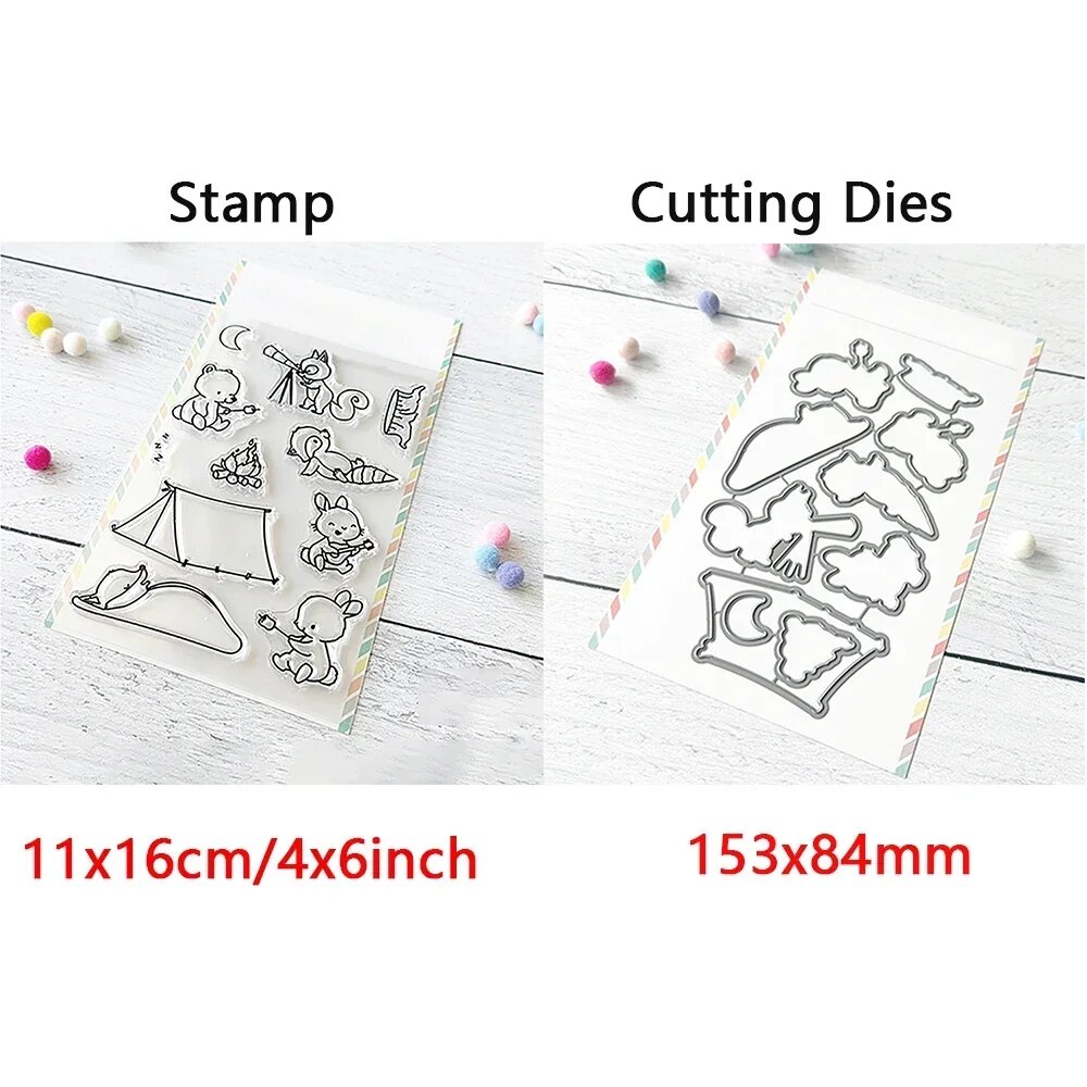 Набор штампов для скрапбукинга "День рождения" Only Clear Stamps, 1