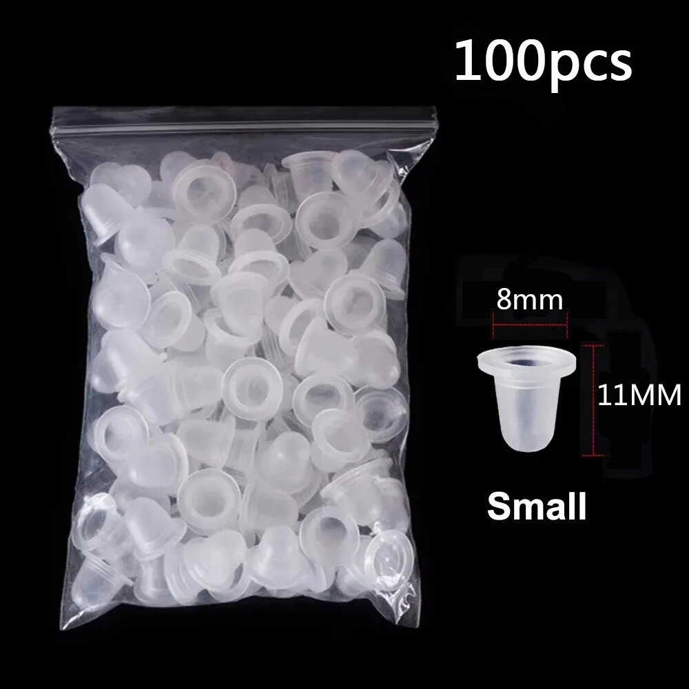 Силиконовые чашки для тату 100шт, Small