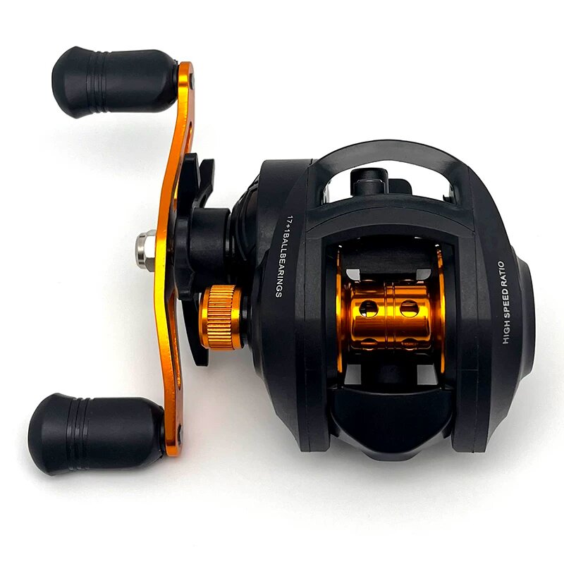 Daiwa Chikoku Dragon Плавающий катушка с магнитным тормозом и анти-реверсом, леворукой для ловли на мелководье и окуня
