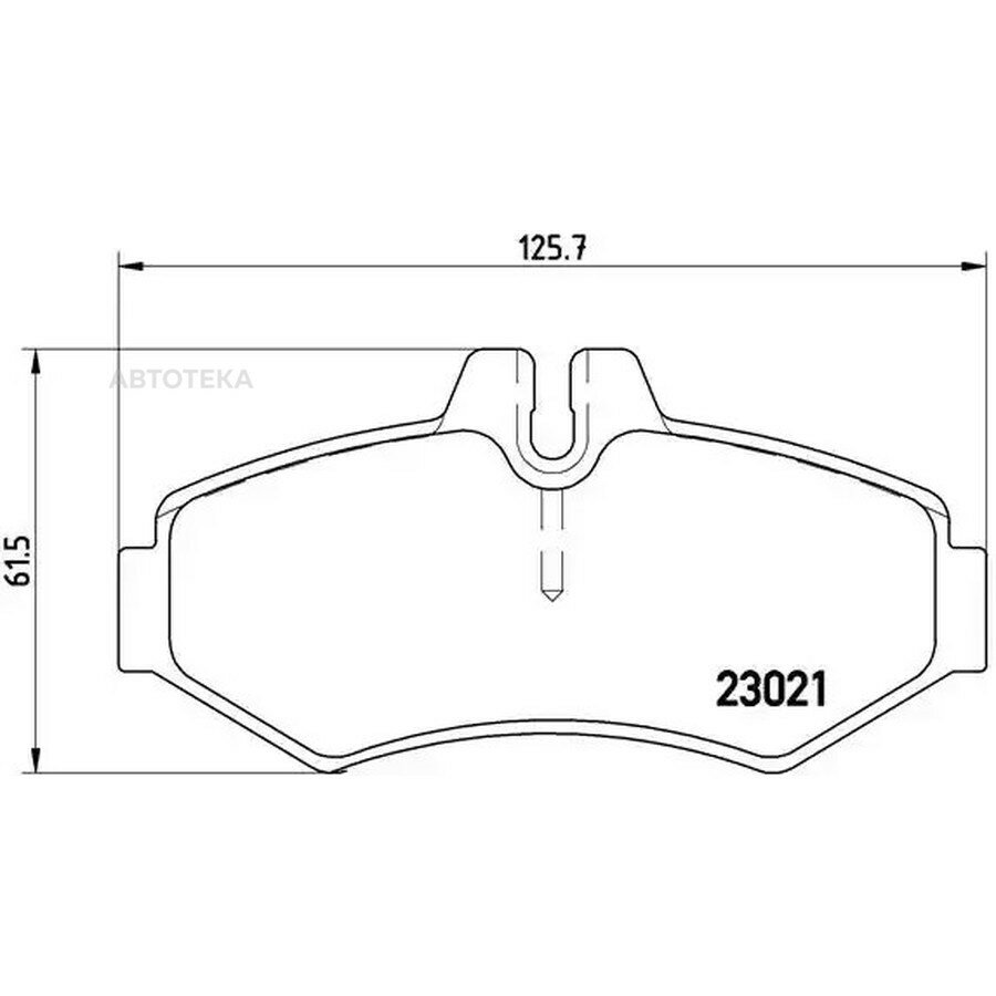 Колодки тормозные дисковые | зад | BREMBO P50020