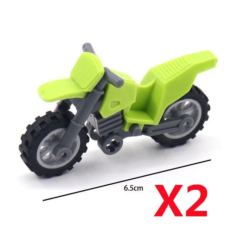 BRICKPANDA Военные строительные блоки мотоцикл Зеленый, JM030-2SET