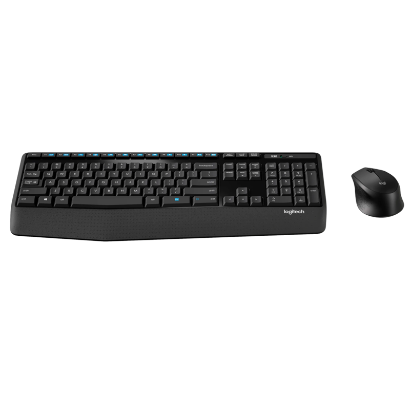 Комплект клавиатура и мышь Logitech Desktop MK345 Combo, радиоканал, чёрный 920-008534