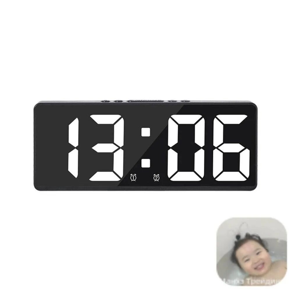 Настольные часы Электронные 1 шт, Артикул: 5560594824, Цвет: 01