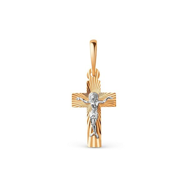 Крестик JEWELIN, красное золото, 585 проба