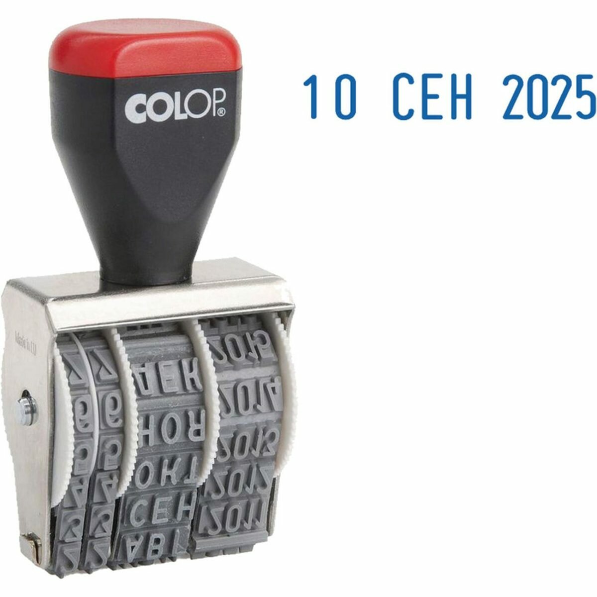 Датер ручной Colop 05000 (шрифт 5мм, 1 строка, месяц буквенный), 10шт.